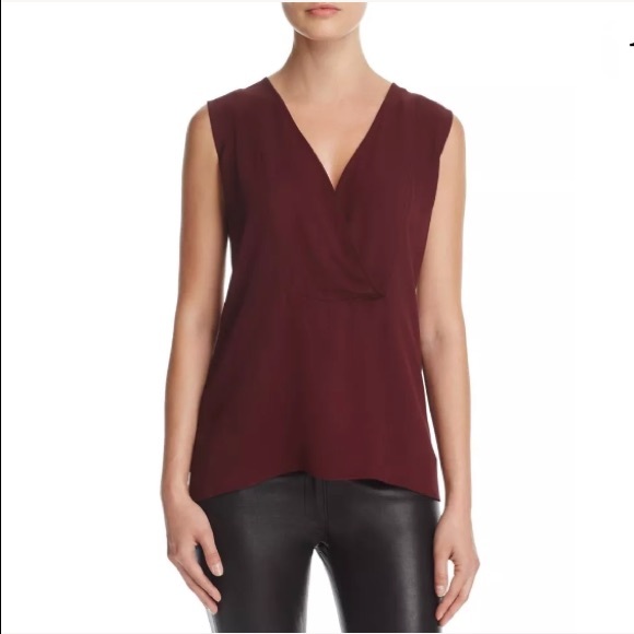 Theory | Tops | New Theory Crossover Silk Shell Top Size Petite | Poshmark